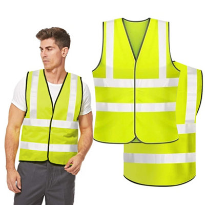 Vasego Hi Visibility Custom Safety Work Vest for Men Vest with Velcro ...