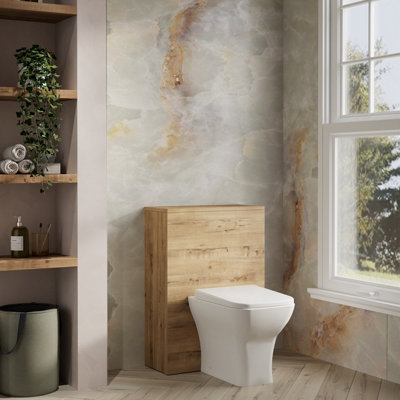 Vatilla WC Toilet Cabinet - Ostippo Oak