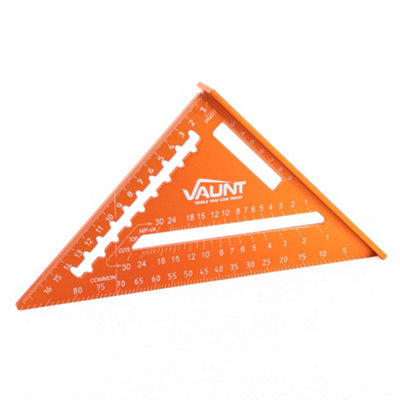 Vaunt 180mm Aluminium Rafters Metric Speed Square Roofers Square Metal ...