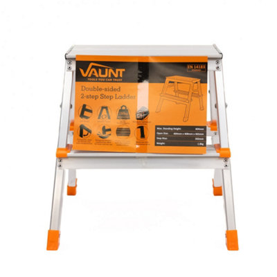 Vaunt 2 Tread Step Stool Mini Step Ladder Lightweight Step Up Platform ...