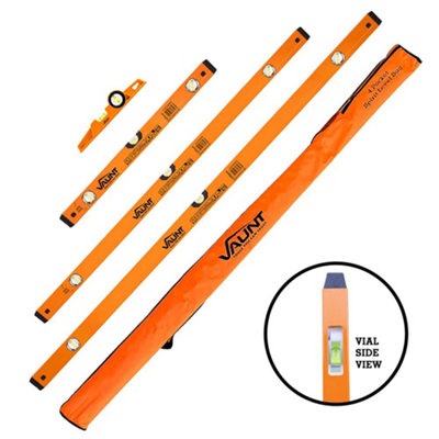 Vaunt 4 Piece Multi-View Box Beam Spirit Level Set with Carry Case V1424021