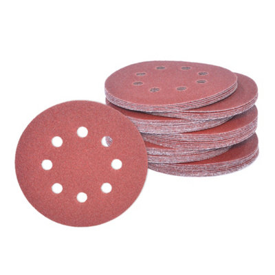VAUNT 50 PIECE 125MM 5" MIXED GRIT ORBITAL SANDER SANDING SHEET DISCS PACK