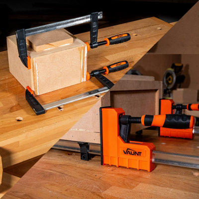 Vaunt 8 Piece Kit Clamp Set 1000mm Sliding Body Bar +200mm Cast Iron ...