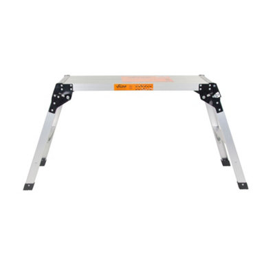 Vaunt Aluminium Work Platform 825mm x 300mm Folding Long Hop Up Step ...