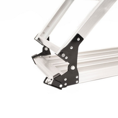 Vaunt Aluminium Work Platform 825mm x 300mm Folding Long Hop Up Step ...