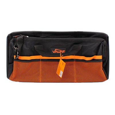 Vaunt Heavy Duty Tear Resistant Nylon Hard Bottom Canvas Tool Bag 24 Inch