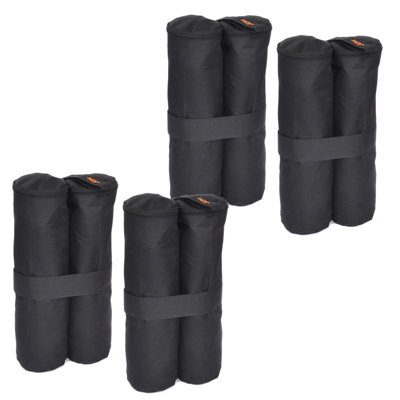 Vaunt Pack of 4 Gazebo Weights Premium Sand Bag Heavy-duty Pole Parasol ...