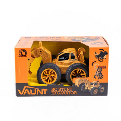 Vaunt Remote Control Toy Stunt Excavator RC Radio Control Trick Digger ...