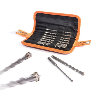 Vaunt SDS+ Endurance Cross Tip Drill Bit Set - 10 Piece Hammer Drilling ...