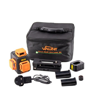 Vaunt Self levelling Green Multi Line Laser Rechargeable Batteries V1503006