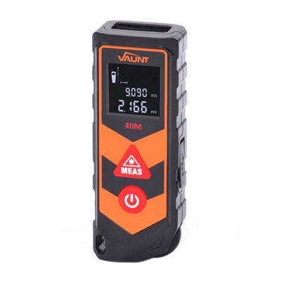 Vaunt V1501005 40m Red Beam Laser Distance Measure & Curve Measure with Scroller
