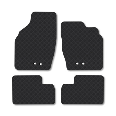 Vauxhall Agila (2000-2007) Rubber Car Mats Heavy-Duty Tailored Fit with ...