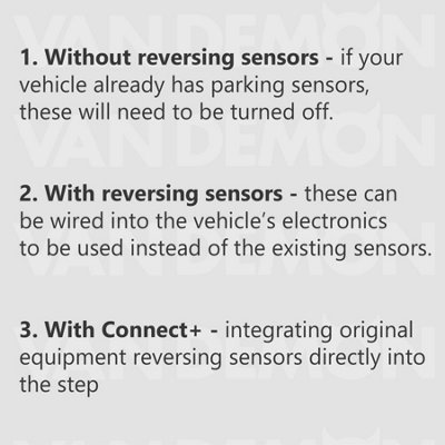 VD RHINO IMPACTSTEP FORD TRANSIT CUSTOM 2013-2024 NO REVERSE SENSORS ...