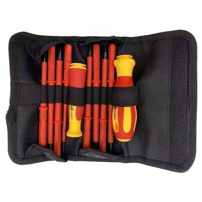 VDE Insulated Interchangeable Screwdriver Set 10 Piece - Electrician ...