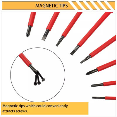 VDE Insulated Interchangeable Screwdriver Set 10 Piece - Electrician ...