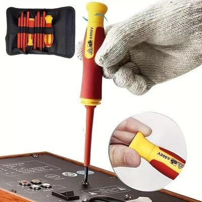 VDE Insulated Interchangeable Screwdriver Set 10 Piece - Electrician ...