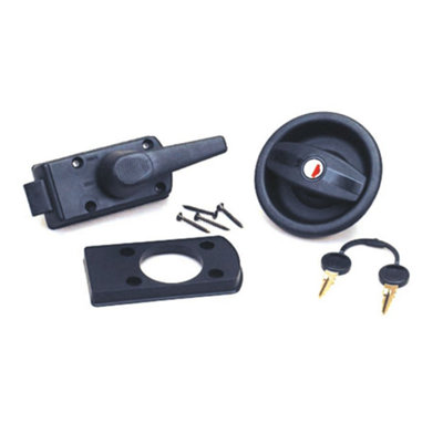 Vecam Right Hand Caravan Door Lock Assembly with Barrel and Keys