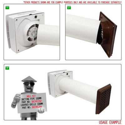 Vectaire ELX1003 Elix Centrifugal Fan - 3 Speed - Pullcord - Remote ...