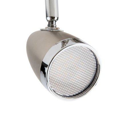 Vector Spotlight Brushed Nickel Integrated 4W LED 3-Bar Triple Ceiling ...
