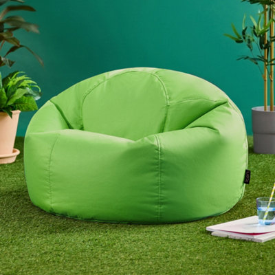 Veeva Classic Indoor Outdoor Bean Bag Lime Green Bean Bag Chair