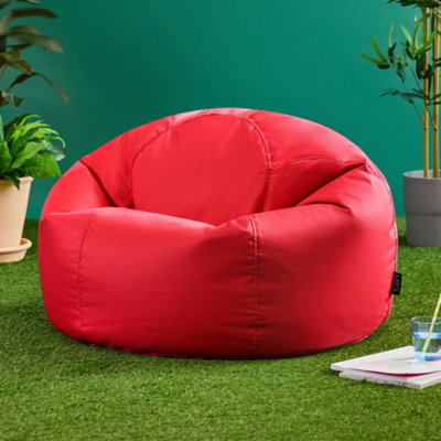 Veeva Classic Indoor Outdoor Bean Bag Red Bean Bag Chair