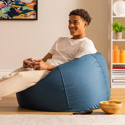Veeva Classic Indoor Outdoor Bean Bag Teal Green Bean Bag Chair