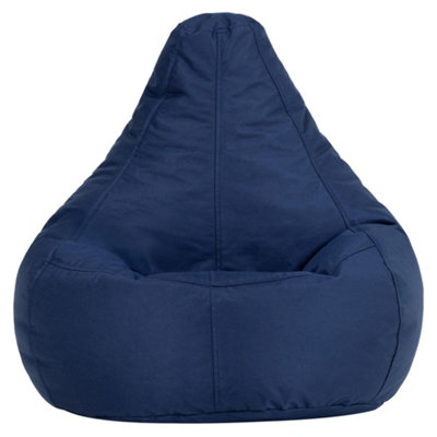 Veeva Kids High Back Bean Bag Navy Blue Indoor Outdoor Childrens Bean Bags