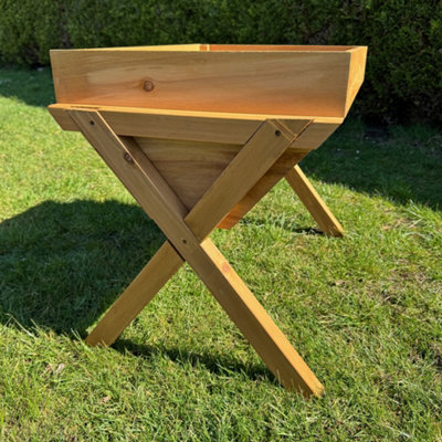Veg-Trough Wooden Raised Vegetable Bed Planter (75cm)