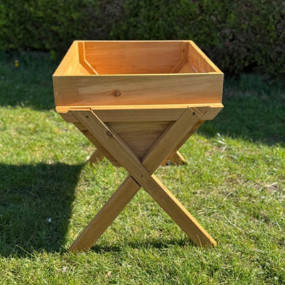 Veg-Trough Wooden Raised Vegetable Bed Planter (75cm)