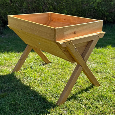 Veg-Trough Wooden Raised Vegetable Bed Planter (75cm)