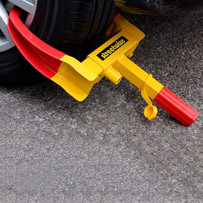 Vehicle Claw Wheel Clamp - Universal Fit Highly Visible Steel Anti ...