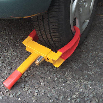 Vehicle Claw Wheel Clamp - Universal Fit Highly Visible Steel Anti ...