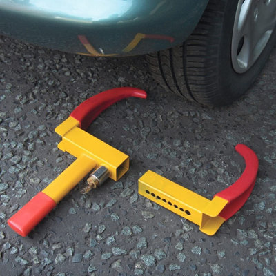 Vehicle Claw Wheel Clamp - Universal Fit Highly Visible Steel Anti ...