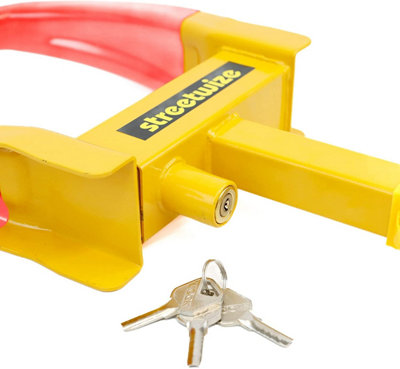 Vehicle Claw Wheel Clamp - Universal Fit Highly Visible Steel Anti ...