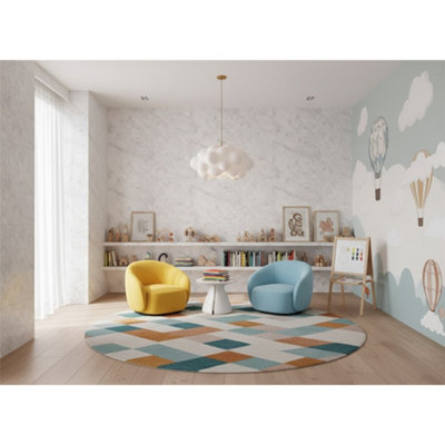 Velmora White Satin (20 Pack-10 Box-14.4m2 Coverage) - Playroom - Soft ...