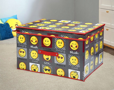 Velosso Expressions Emoji Toy Storage Box