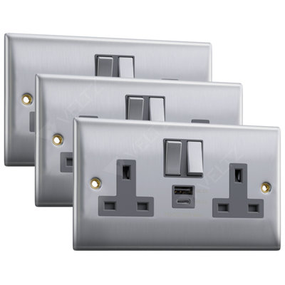 VELTZ USB C & A Socket, 20W PD USB-C & 18W QC 4.0 USB-A, Super Fast ...