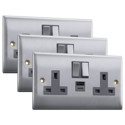 VELTZ USB C & A Socket, 30W PD USB-C & 18W QC 4.0 USB-A, Super Fast ...