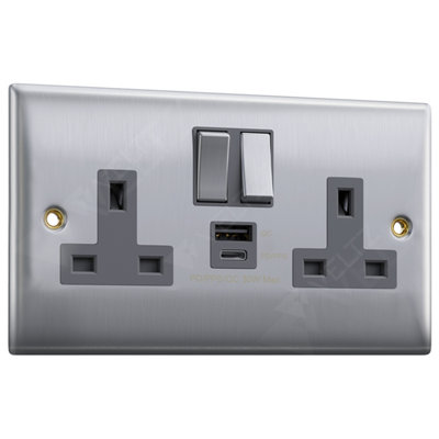 VELTZ USB C & A Socket, 30W PD USB-C & 18W QC 4.0 USB-A, Super Fast ...