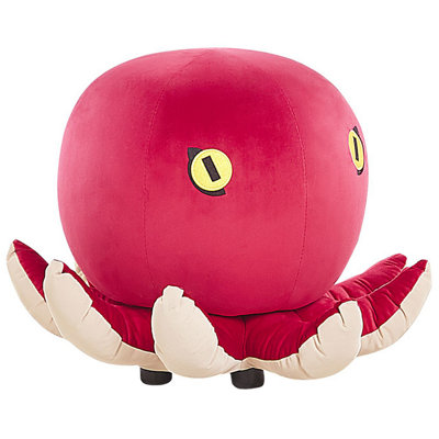 Velvet Animal Stool Red OCTOPUS | DIY at B&Q
