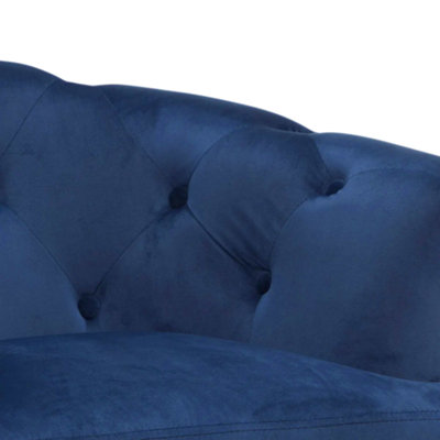 Velvet Blue Sara Bedroom Accent Chair