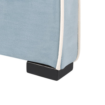 Buy Velvet EU Single Size Bed Blue TEENIE at B&Q