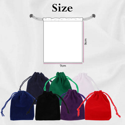 Velvet Gift Bags with Drawstrings, 7x9cm Small Candy Pouches Party ...