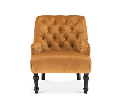 Velvet Gold Armina Accent Chair