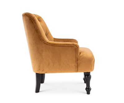 Velvet Gold Armina Accent Chair