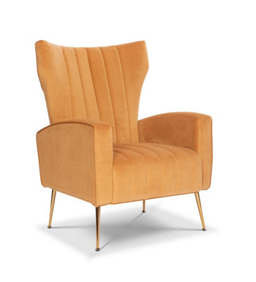 Velvet Gold Talia Accent Chair