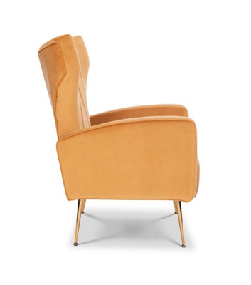 Velvet Gold Talia Accent Chair