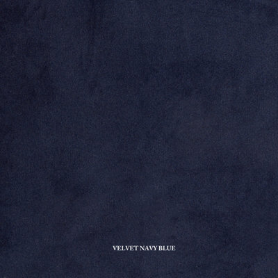 Velvet Navy Blue Accent Wingback Chair