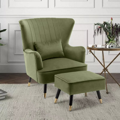 Sage green accent chair store