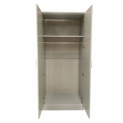 VENICE 2 door Grey 80cm wide wardrobe